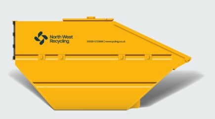 16 yard enclosed skip hire with North West Recycling.